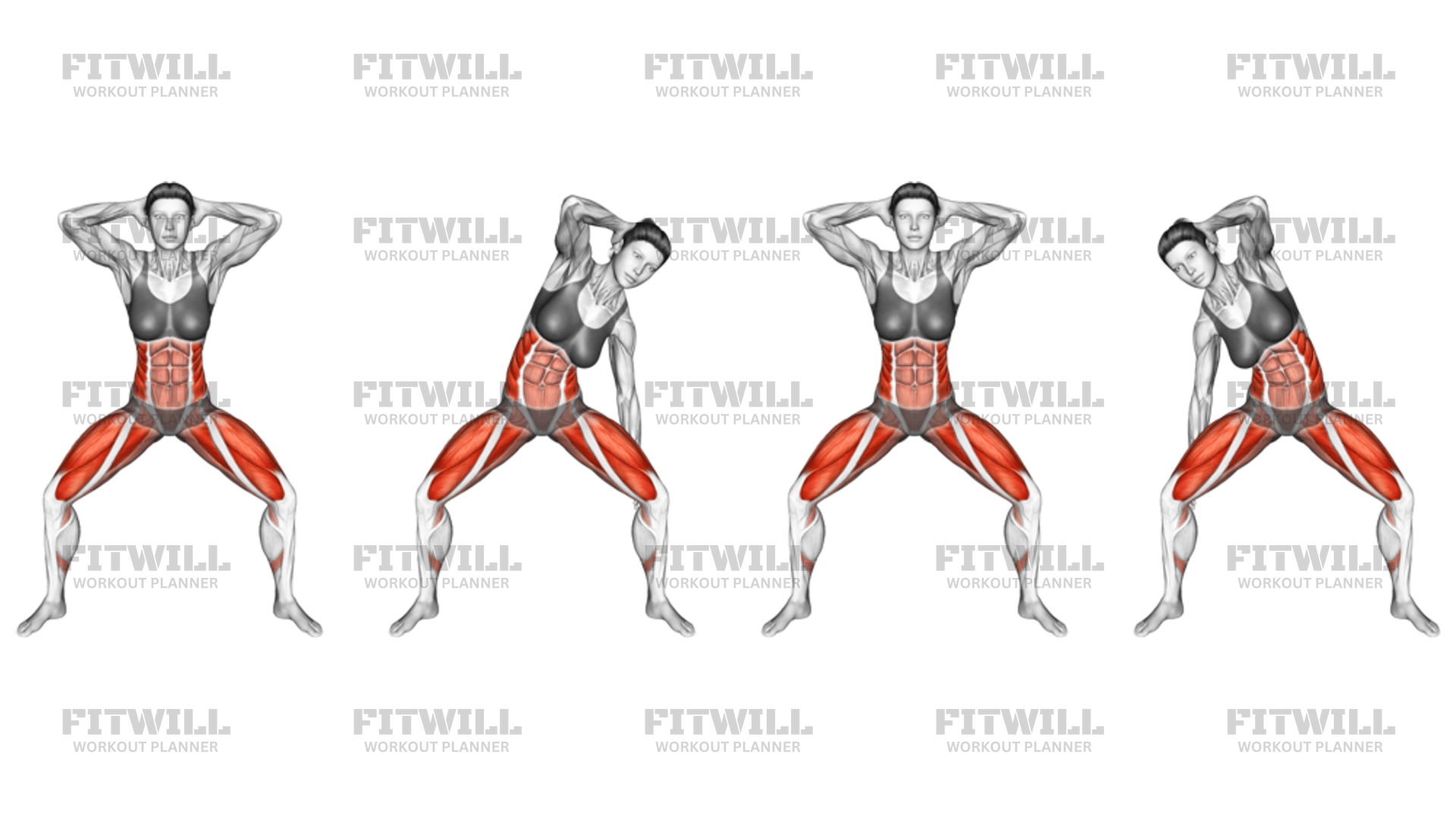 Sentadilla Parcial Con Alcance Lateral: Guía de Ejercicios, Video ...