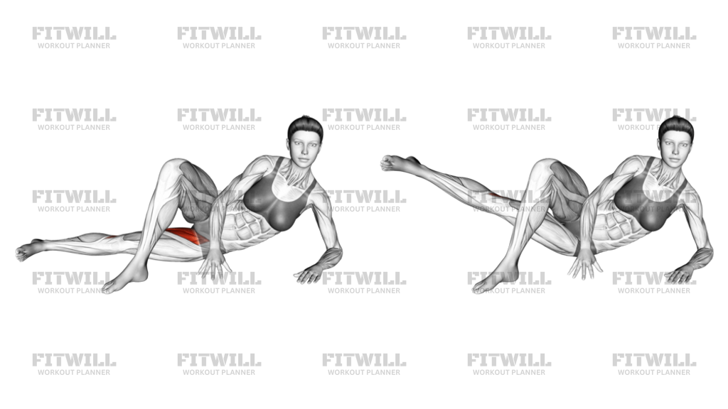 Aducción De Cadera En Decúbito Lateral (izquierda): Video de Ejercicio ...