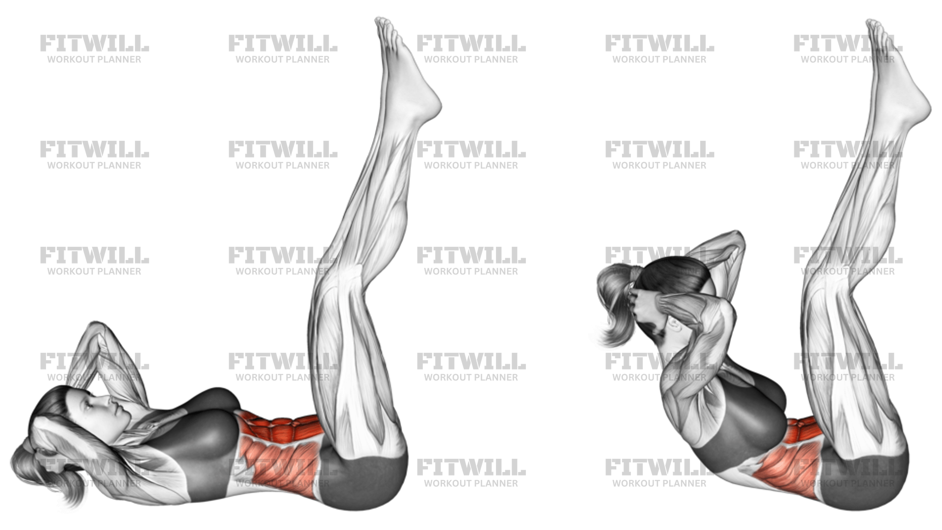 Lying Crunch (straight Legs): Exercise Guide, Video, Techniques ...