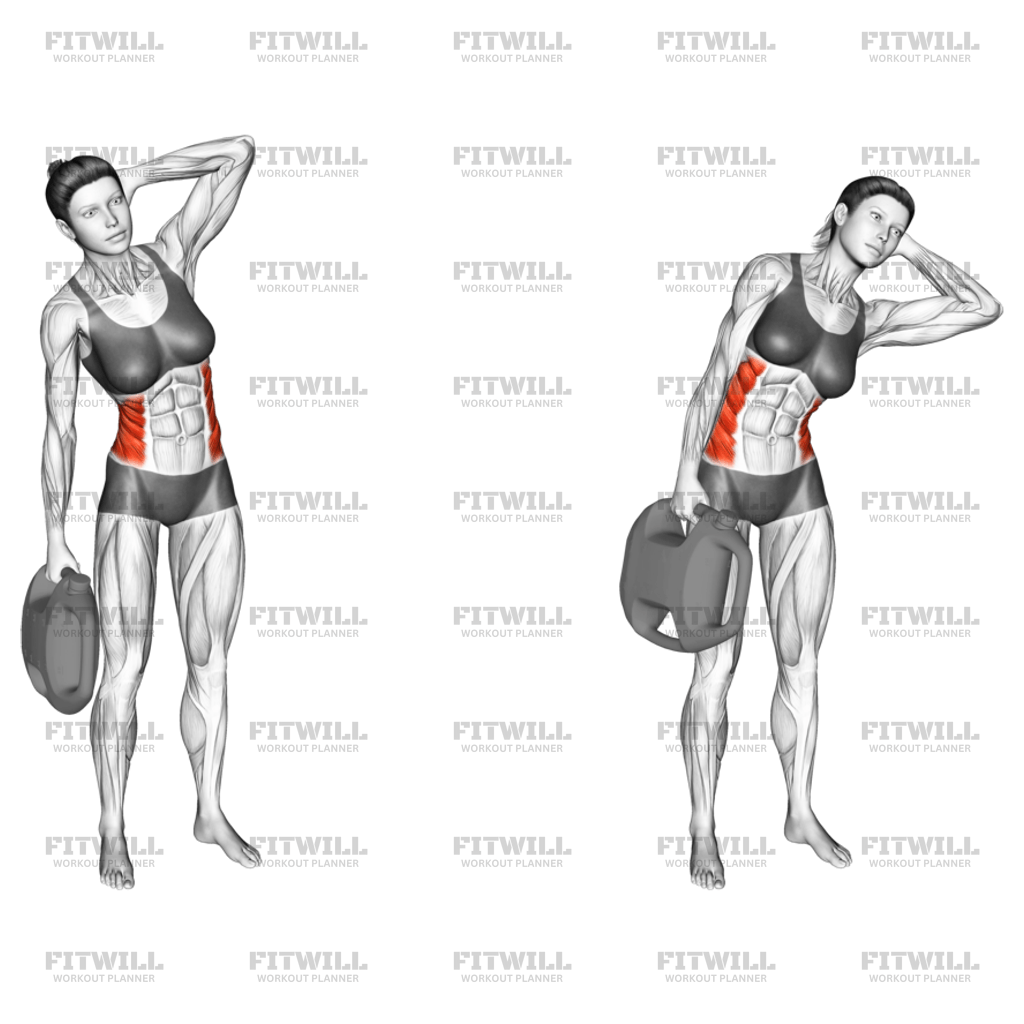 Bottle Weighted Side Bend: Exercise Guide, Video, Techniques, Benefits ...