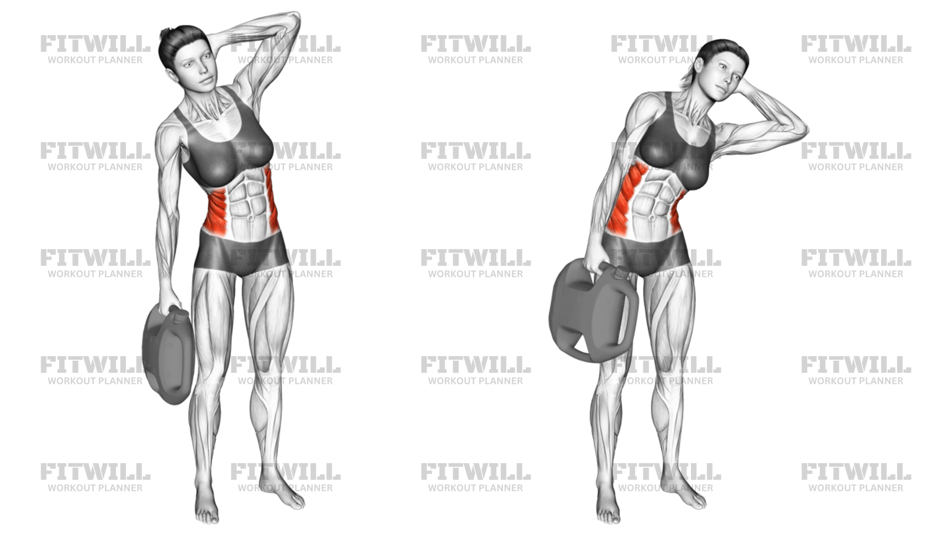 Bottle Weighted Side Bend: Exercise Guide, Video, Techniques, Benefits ...