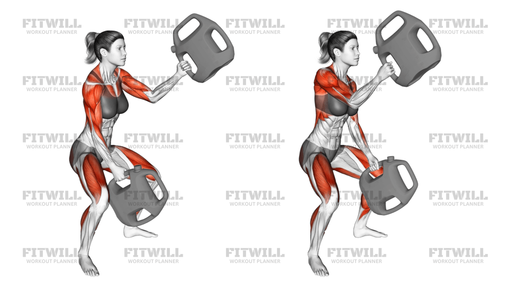 Bottle Weighted Squatting Alternate Waves: Exercise Guide, Video ...