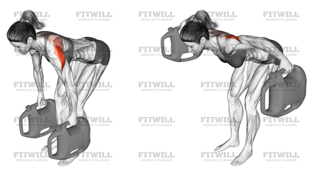 Bottle Weighted Bent Over Reverse Fly: Exercise Guide, Video ...
