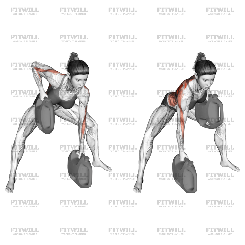 Bottle Weighted Gorilla Row: Exercise Guide, Video, Techniques ...