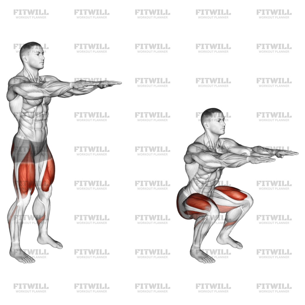 Bodyweight Slow To Explosive Squats: Exercise Guide, Video, Techniques ...