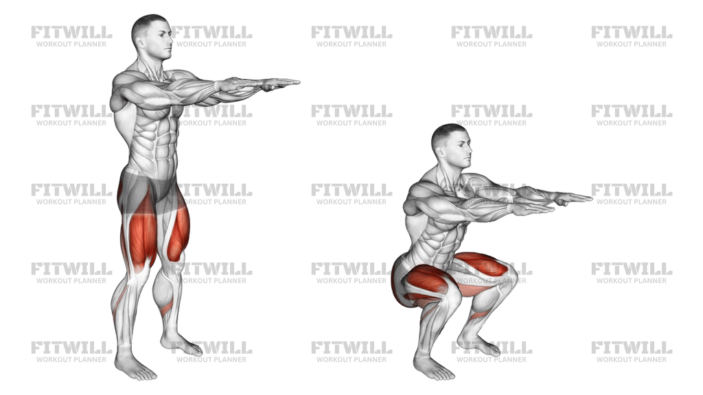 Bodyweight Slow To Explosive Squats: Exercise Guide, Video, Techniques ...