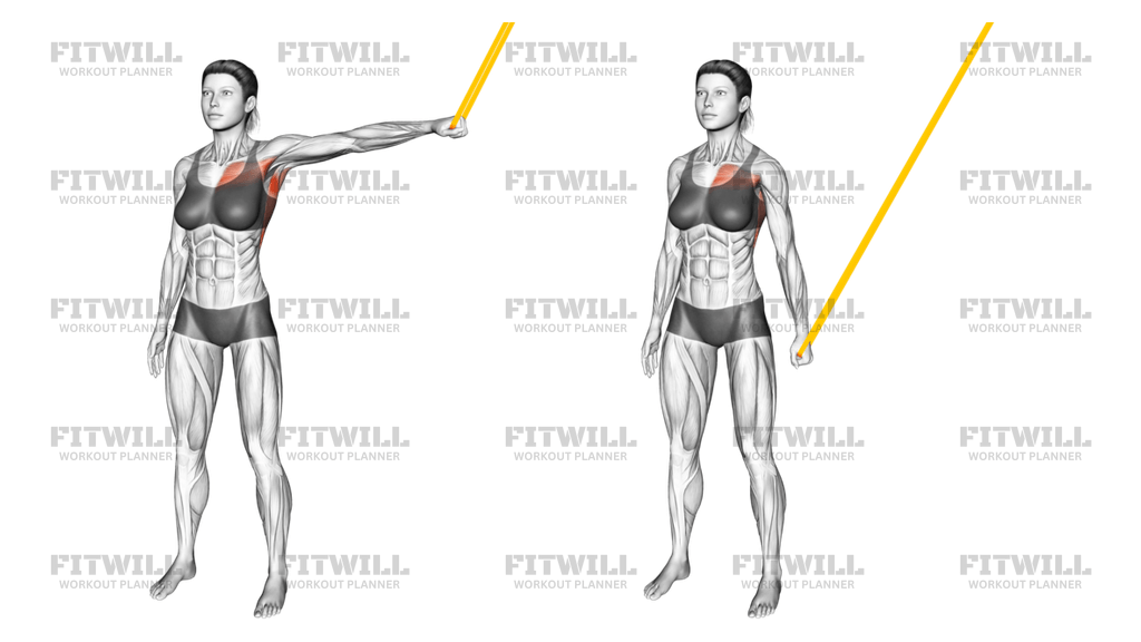 Resistance Band Shoulder Adduction: Exercise Guide, Video, Techniques ...