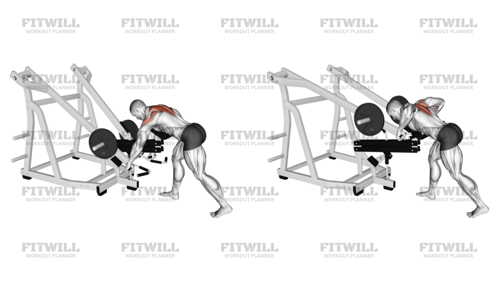Lever Bent Over Wide Grip Row (with Chest Support): Exercise Guide ...