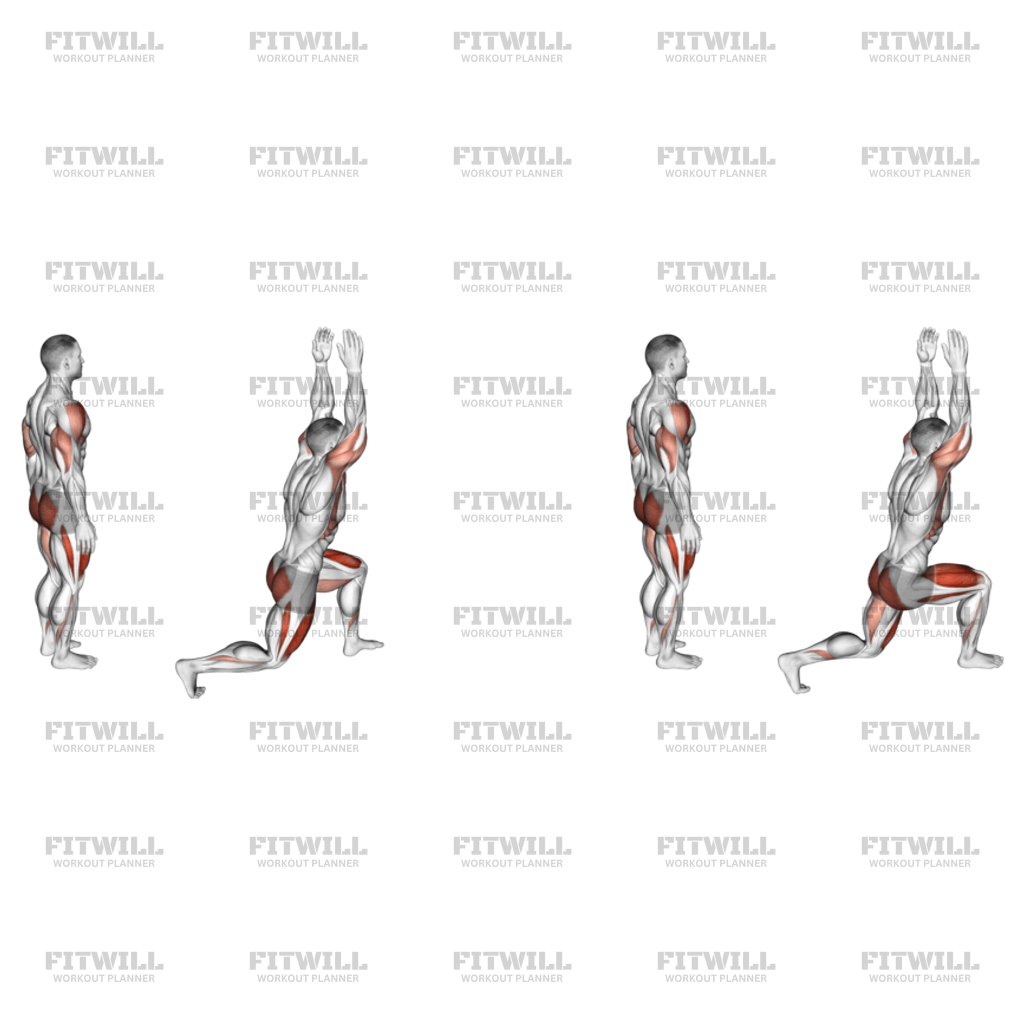 Zancada Inversa Con Alcance Por Encima De La Cabeza Sin Peso: Guía de ...