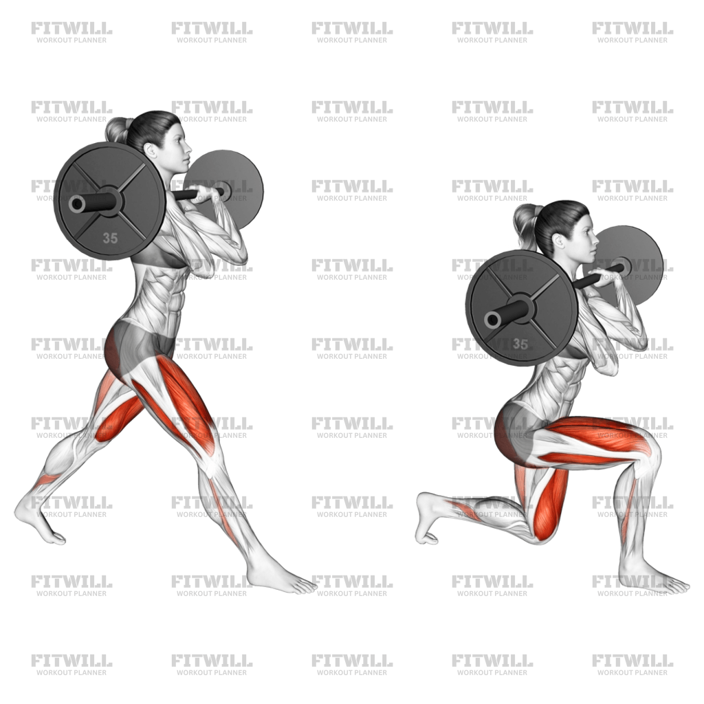 Barbell Front Rack Split Squat: Exercise Guide, Video, Techniques ...