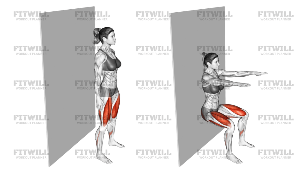 Sit (wall): Exercise Guide, Video, Techniques, Benefits, How to ...