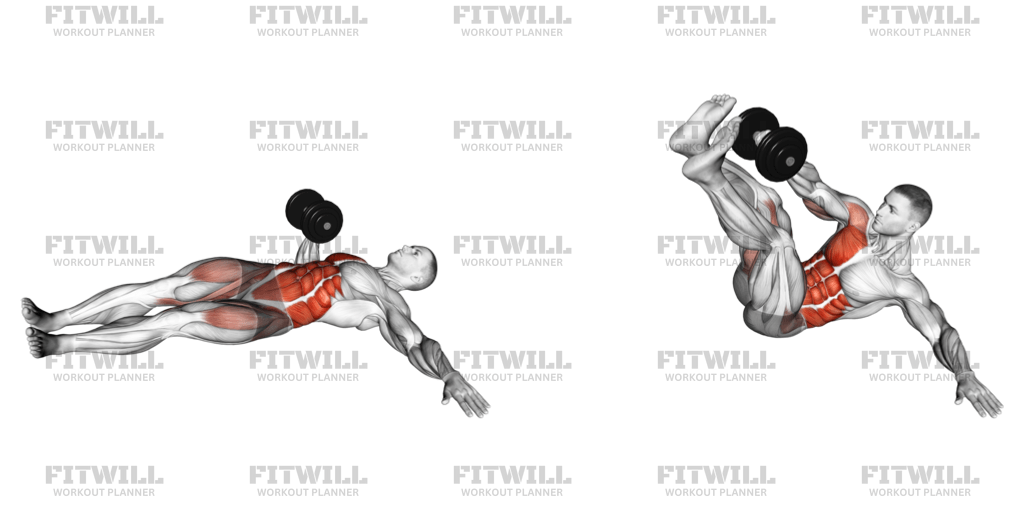 Dumbbell Lying Oblique V-up: Exercise Guide, Video, Techniques ...