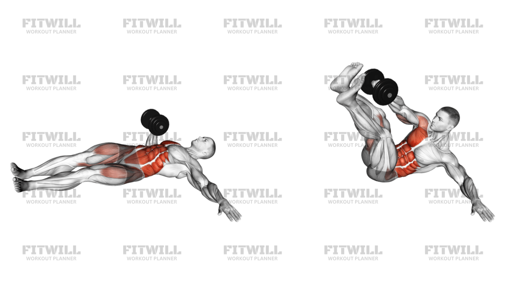Dumbbell Lying Oblique V-up: Exercise Guide, Video, Techniques ...