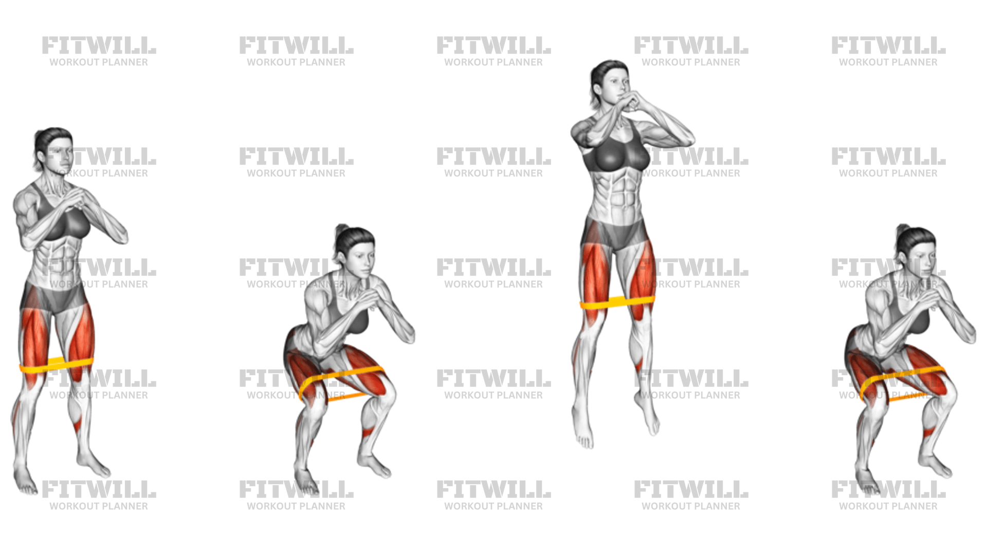 Resistance Band Squat Jump: Exercise Guide, Video, Techniques, Benefits ...