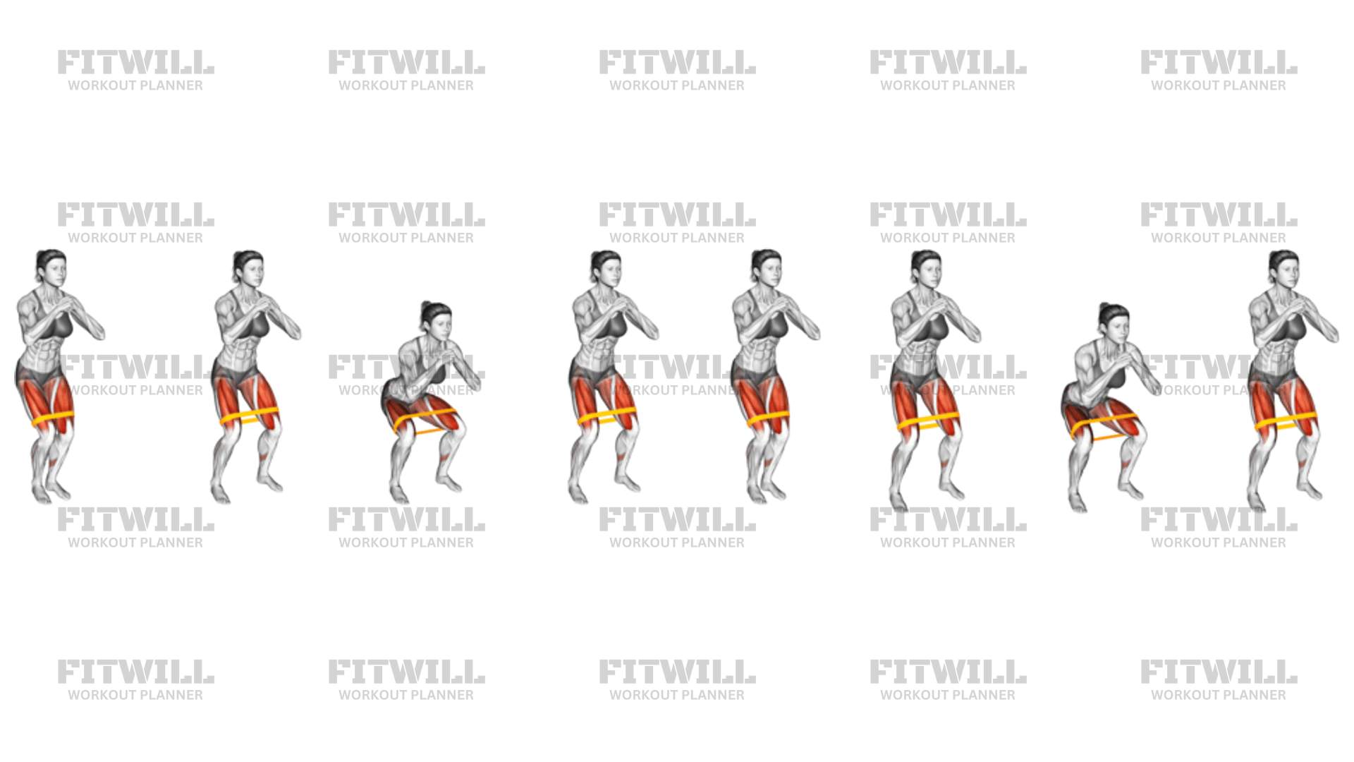 Resistance Band Lateral Step And Squat: Exercise Guide, Video ...