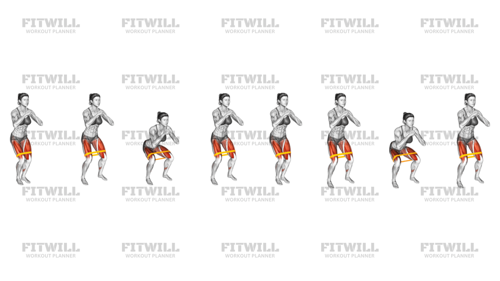 Resistance Band Lateral Step And Squat: Exercise Guide, Video ...