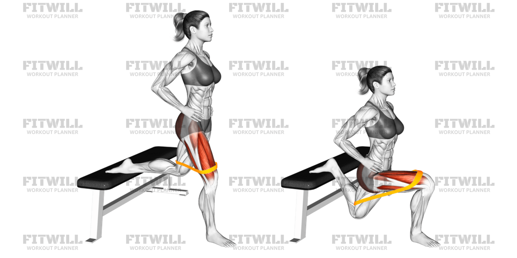 Sentadilla Búlgara Con Banda De Resistencia: Guía de Ejercicios, Video ...