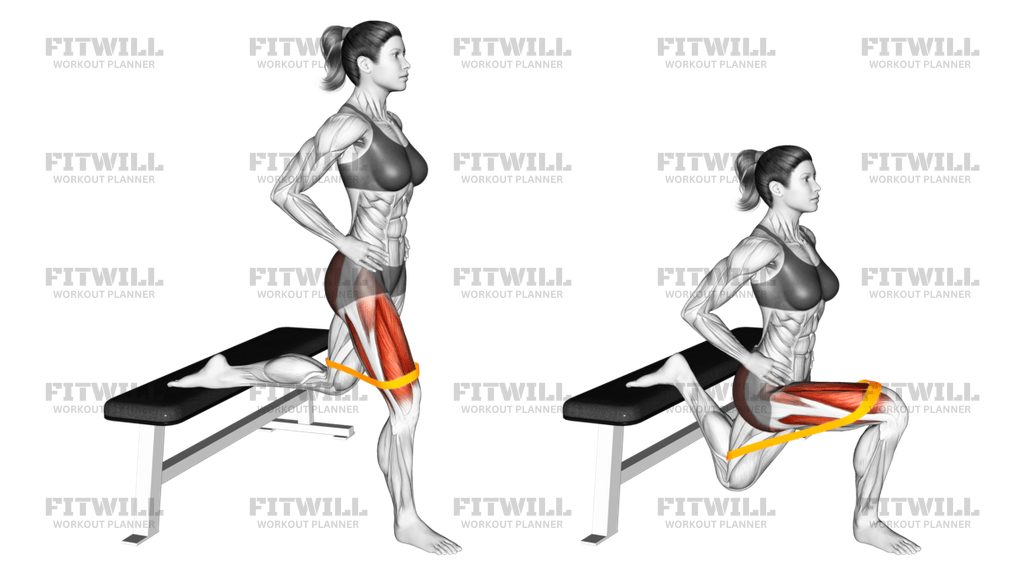 Resistance Band Bulgarian Squat Exercise Guide Video Techniques