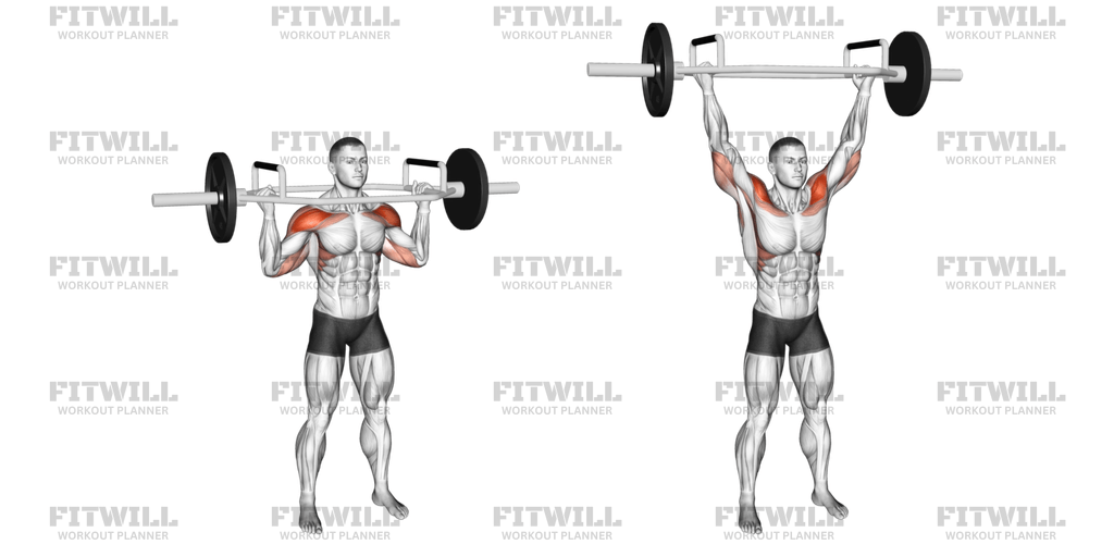 Trap Bar Overhead Press: Exercise Guide, Techniques, Benefits, How to ...