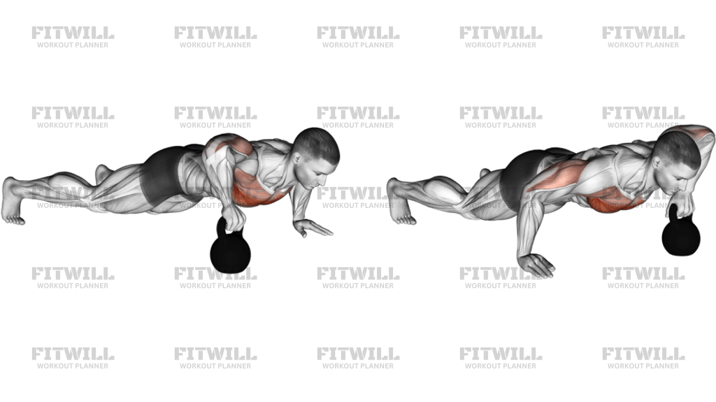 Kettlebell Plyo Push-up: Guide, Techniques, Benefits, How to, Muscles ...