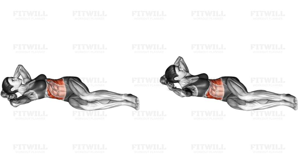 Side Crunch (version 2): Guide, Techniques, Benefits, How to, Muscles ...