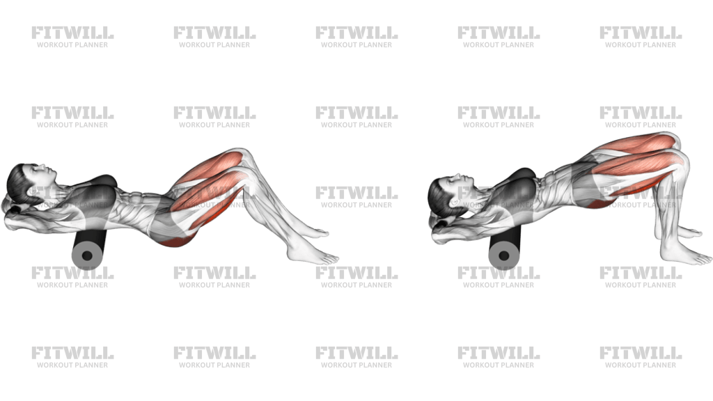 Roll Recumbent Hip External Rotator and Hip Extensor Stretch (Crossed ...