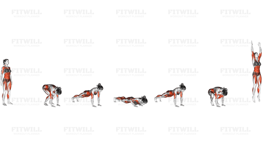 Burpee with Push-up: Guide, Techniques, Benefits, How to, Muscles ...