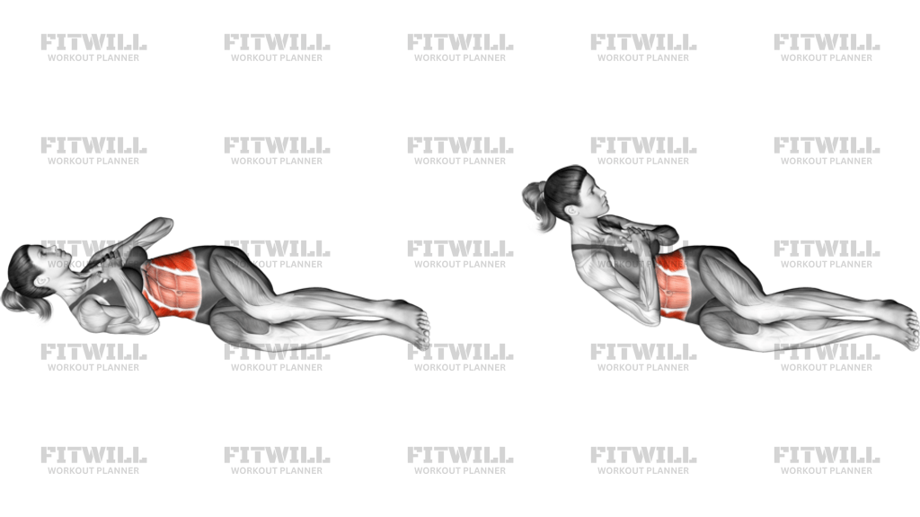 Side Crunch with Hands on Chest (female): Guide, Techniques, Benefits ...