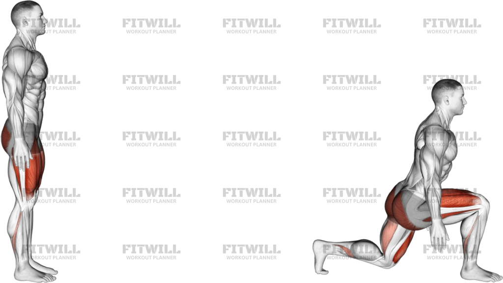 Bodyweight Forward Lunge (Hinge at Hips): Guide, Techniques, Benefits ...