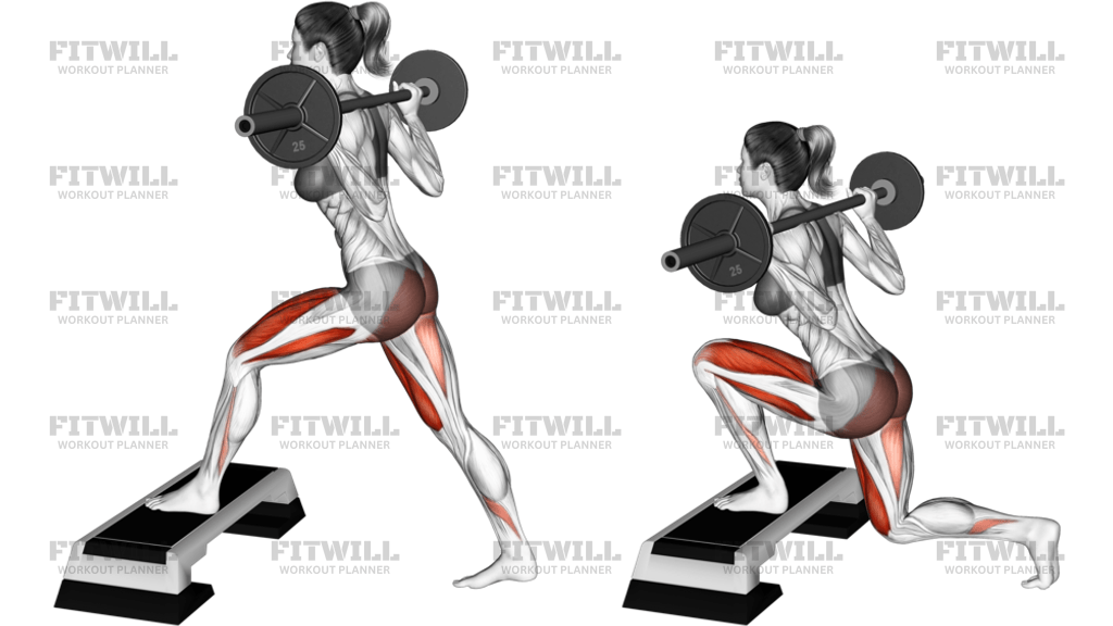 Barbell Elevated Split Squat: Guide, Techniques, Benefits, How to, Muscles Worked, Tips & Tricks ...