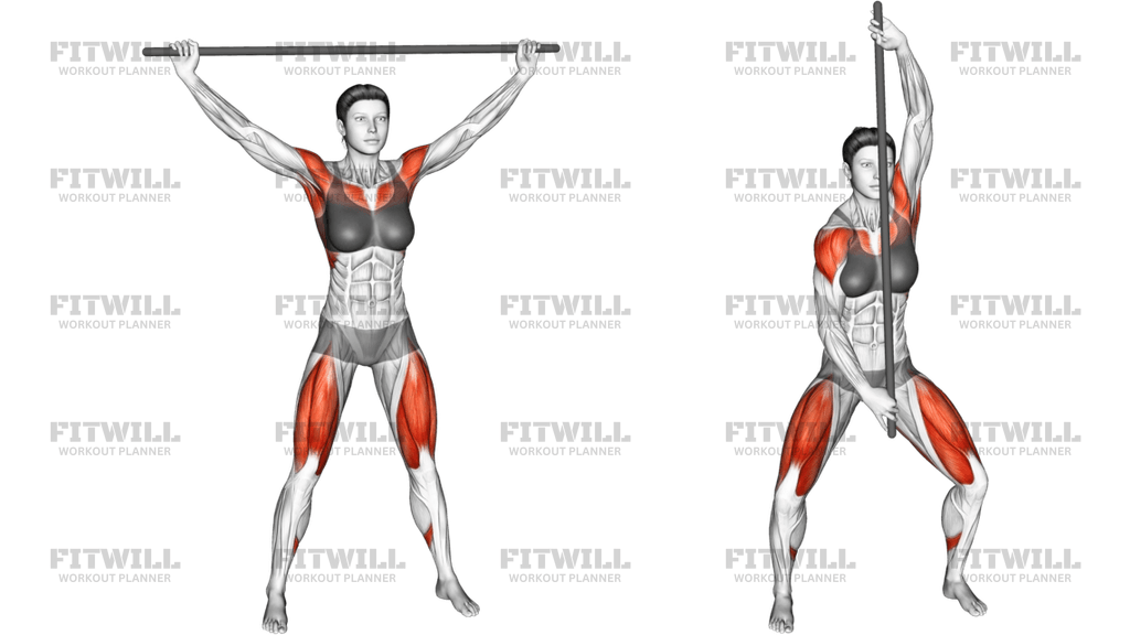 Stick Shoulders Stretch (female): Guide, Techniques, Benefits, How to ...