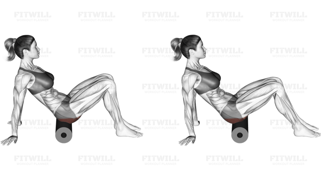 Roll Recumbent Hip External Rotator and Hip Extensor Stretch (Crossed ...