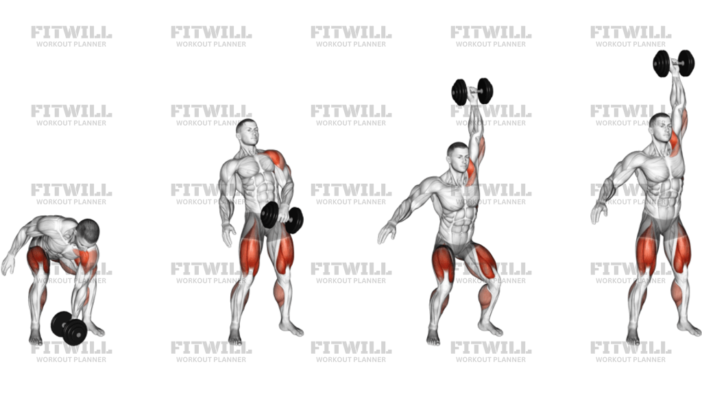 Dumbbell One Arm Snatch (left): Guide, Techniques, Benefits, How to ...